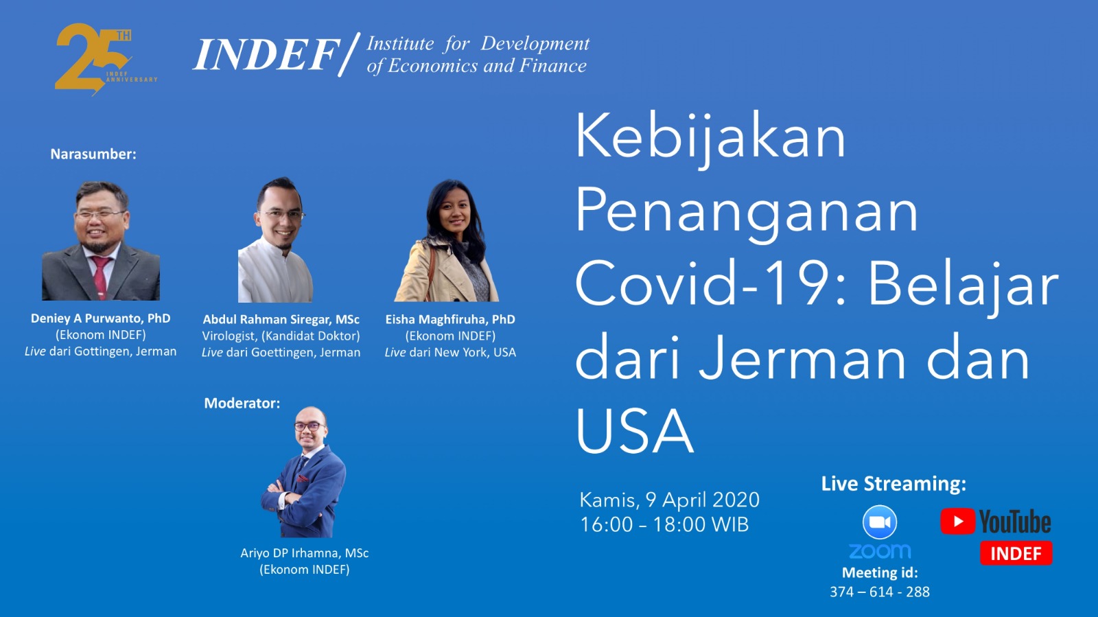 Webinar INDEF “Kebijakan Penanganan Covid-19: Belajar dari Jerman dan ...